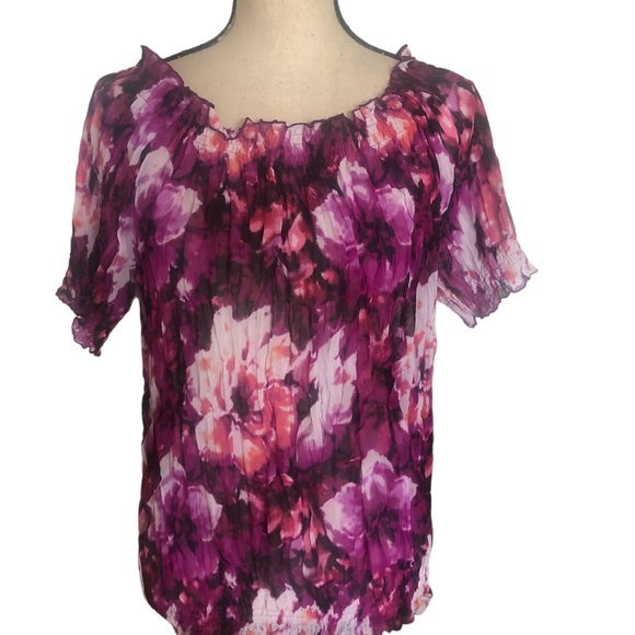 Worthington | Tops | Womens Worthington Crinkle Stretch Top Size Large ...